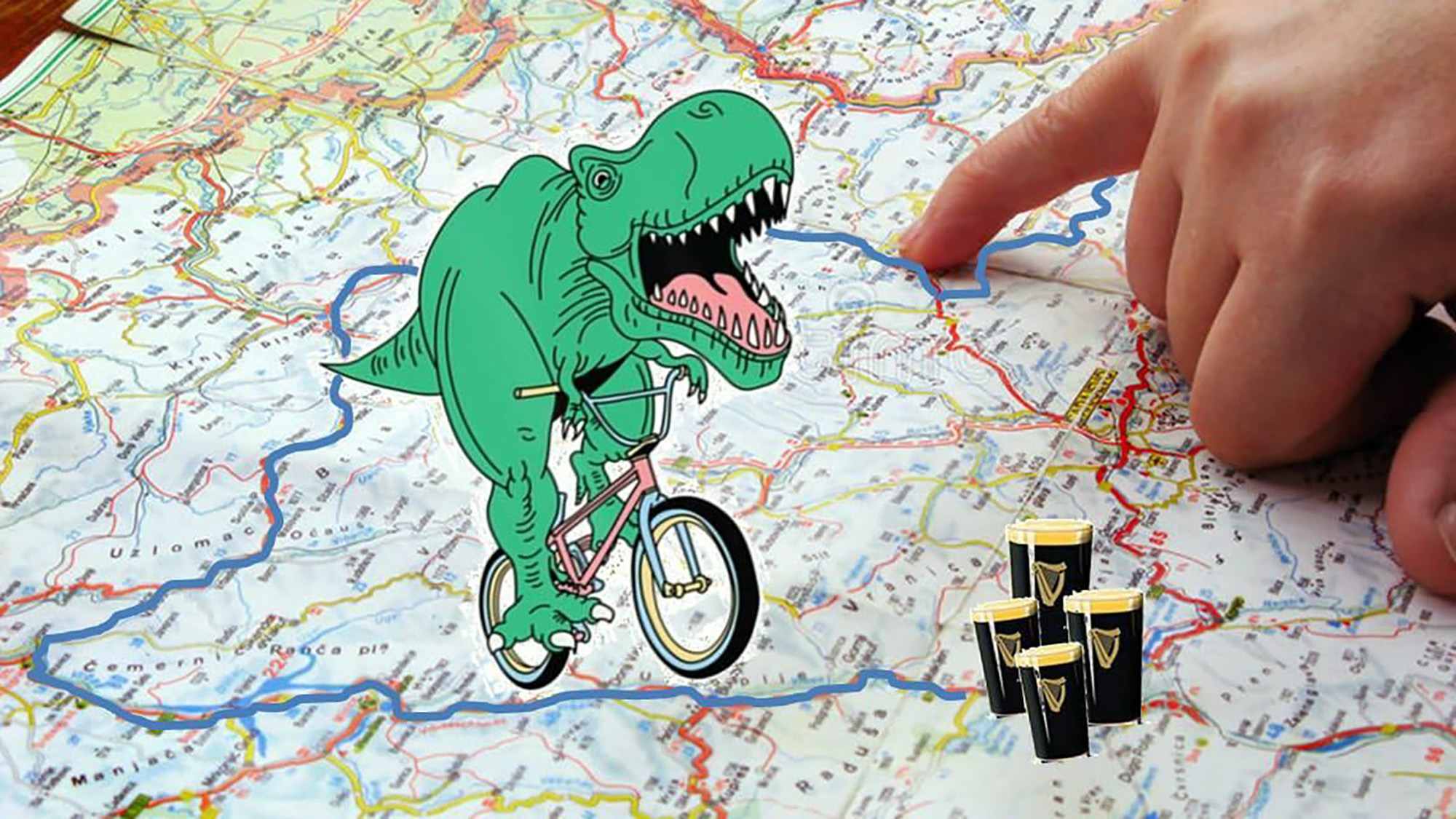 Strava Art Weltrekord: Velociraptor in Frankreich gesichtet - Nimms Rad
