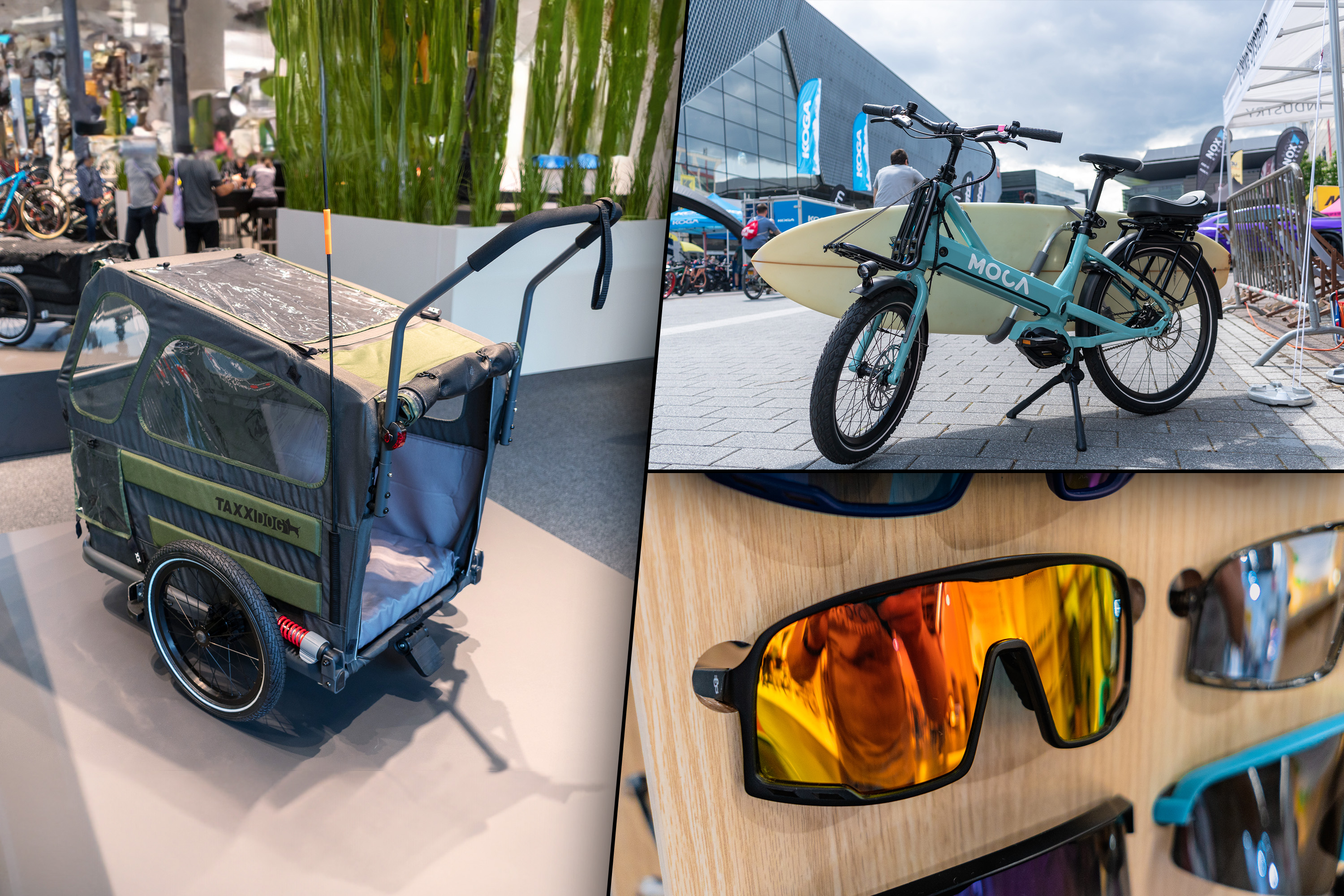 Eurobike 2023 – Moca, CHPO & TAXXI: Neues Kompaktbike, 40-€-Brillen & Hundetrailer - Nimms Rad